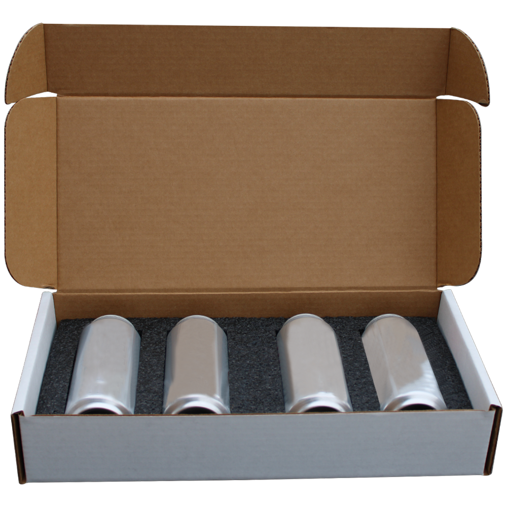 4 Pack Shipping Box For Cans 16oz and 12oz – Whale Pod Shipper