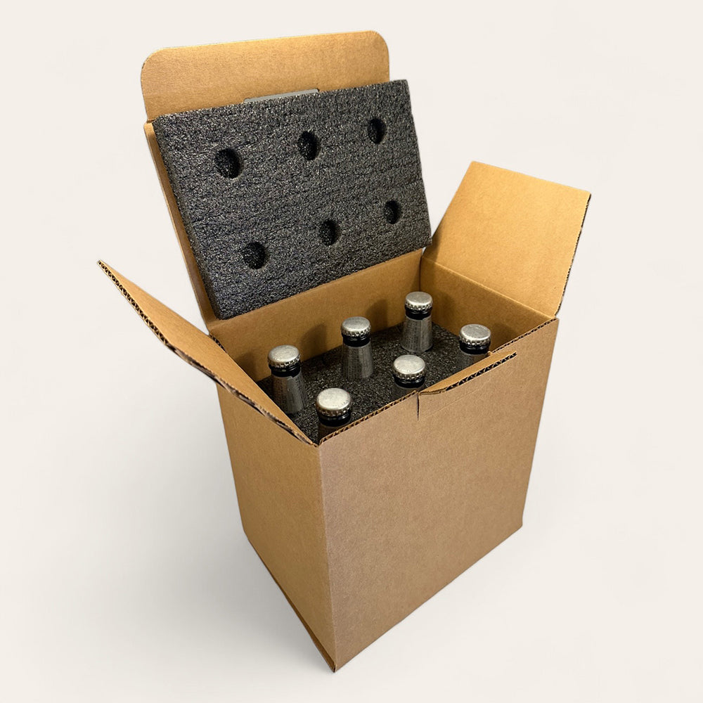 6 Pack Shipping Box for Beer and Craft Beverages – Whale Pod Shipper